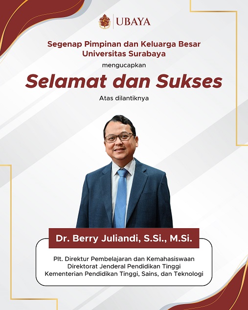 Selamat kepada Dr. Berry Juliandi, M.Si. Ditunjuk sebagai Plt. Direktur Belmawa Ditjen Dikti ...