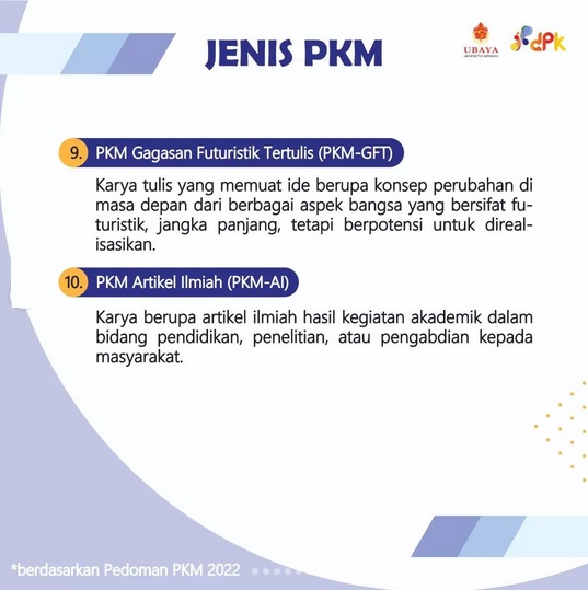 Program Kreativitas Mahasiswa (PKM) - Direktorat Pengembangan Kemahasiswaan