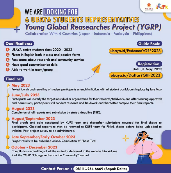 The Young Global Researchers Project (YGRP) - Direktorat Pengembangan ...