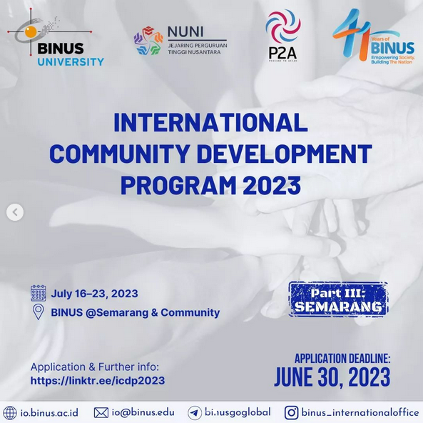 International Community Development Program 2023 - Direktorat ...