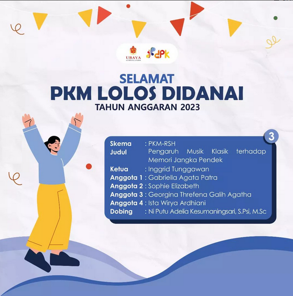 3 Tim PKM Universitas Surabaya yang berhasil lolos pendanaan di tahun 2023 - Direktorat ...