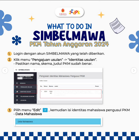 What To Do In SIMBELMAWA PKM Tahun Anggaran 2024 - Direktorat Pengembangan Kemahasiswaan