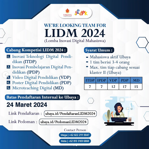Lomba Inovasi Digital Mahasiswa (LIDM) 2024 - Direktorat Pengembangan Kemahasiswaan