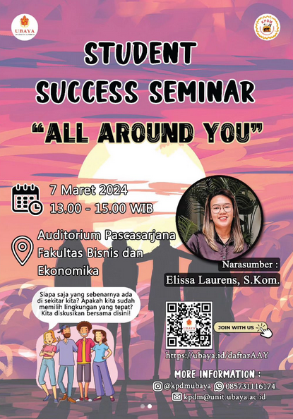 Student Success Seminar (S3) - All Around You - Direktorat Pengembangan Kemahasiswaan