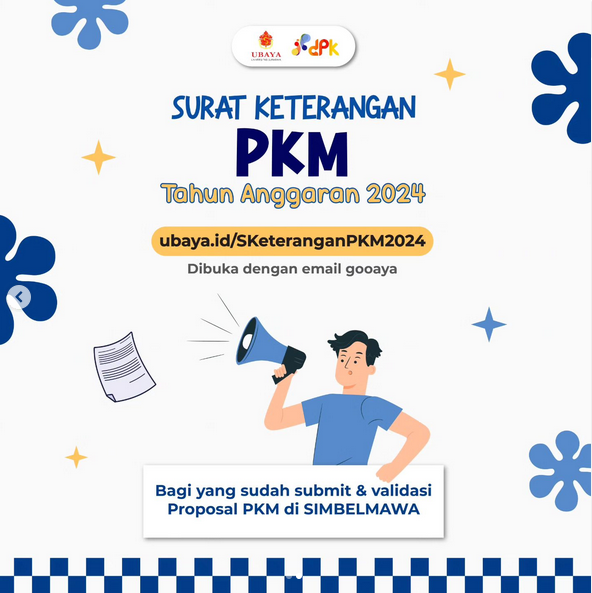 Surat keterangan PKM 2024 - Direktorat Pengembangan Kemahasiswaan