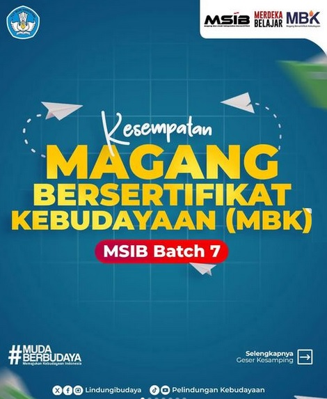 Magang Bersertifikat Kebudayaan (MBK) - Direktorat Pengembangan Kemahasiswaan